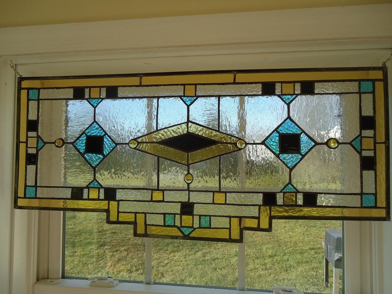 Tiffany Styled Stained Glass Window Suncather Panel Valance - Etsy