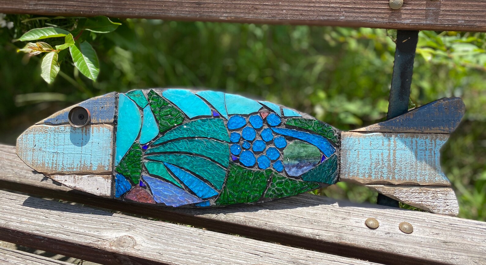 Stained Glass Mosaic Fish Tropical Nautical Wall Sculpture | Etsy