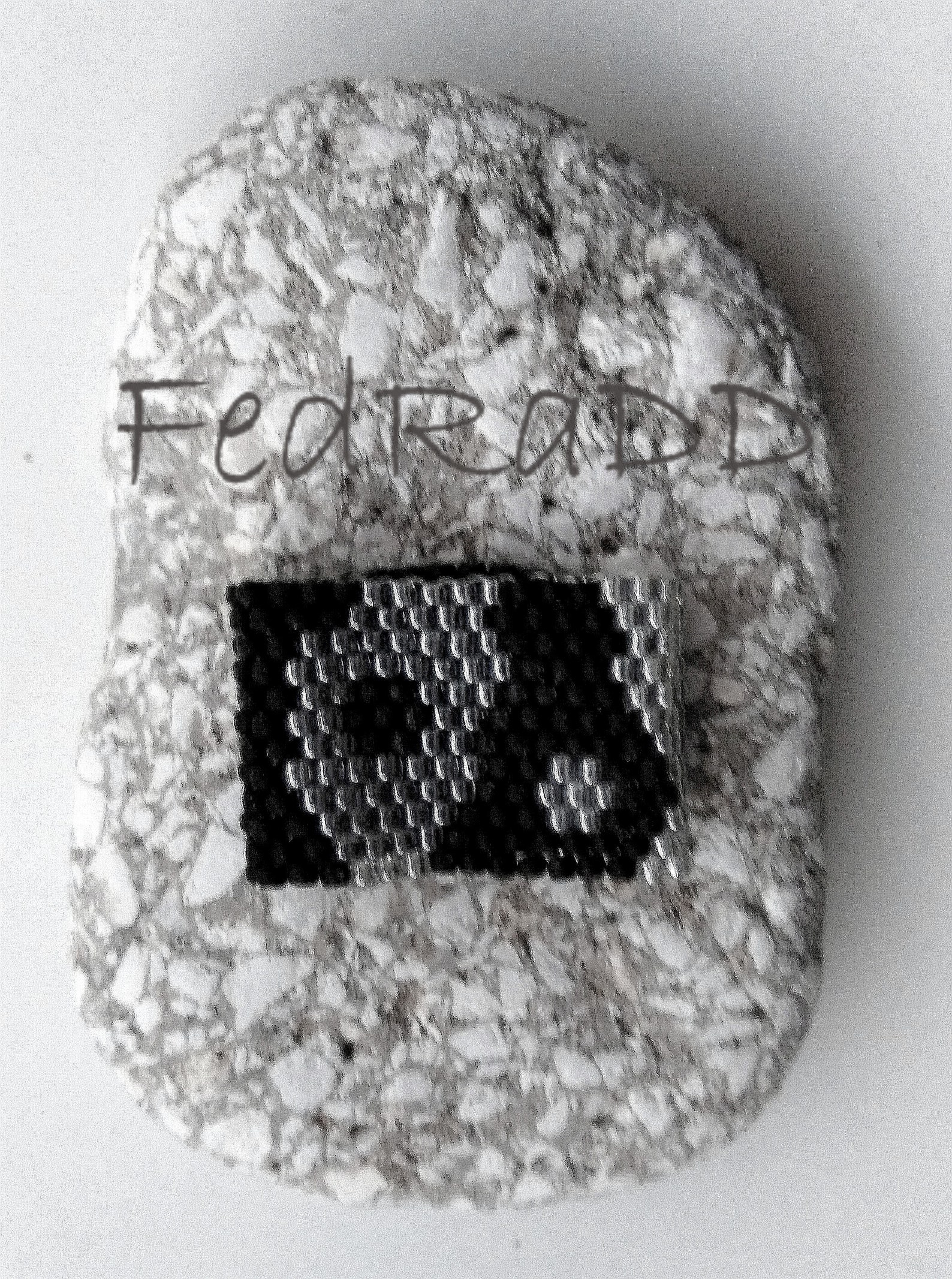 Ring, String Beads, Peyote Style, Black and White Yin Yang Symbol ...