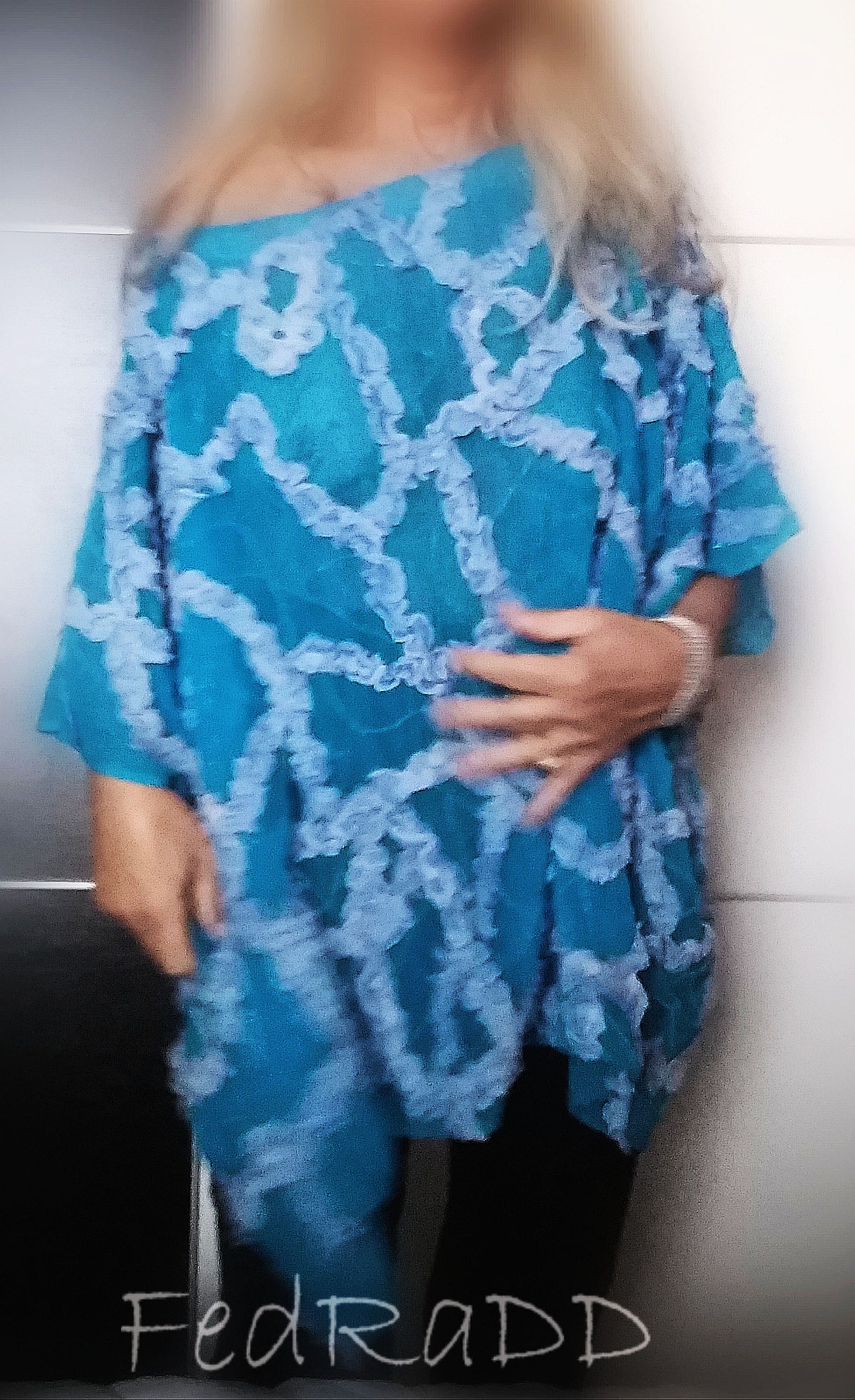 Silk Tunic With Ruffles and Beads ,loose,romantic and Oversized,mother ...