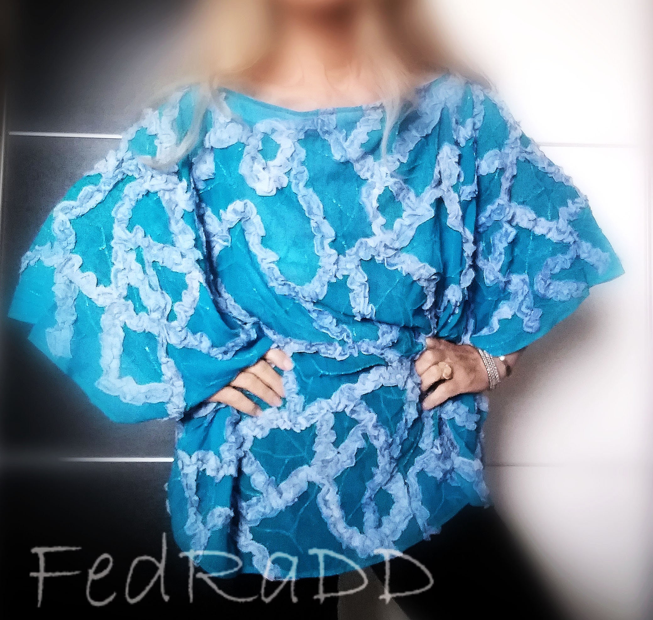 Silk Tunic With Ruffles and Beads ,loose,romantic and Oversized,mother ...