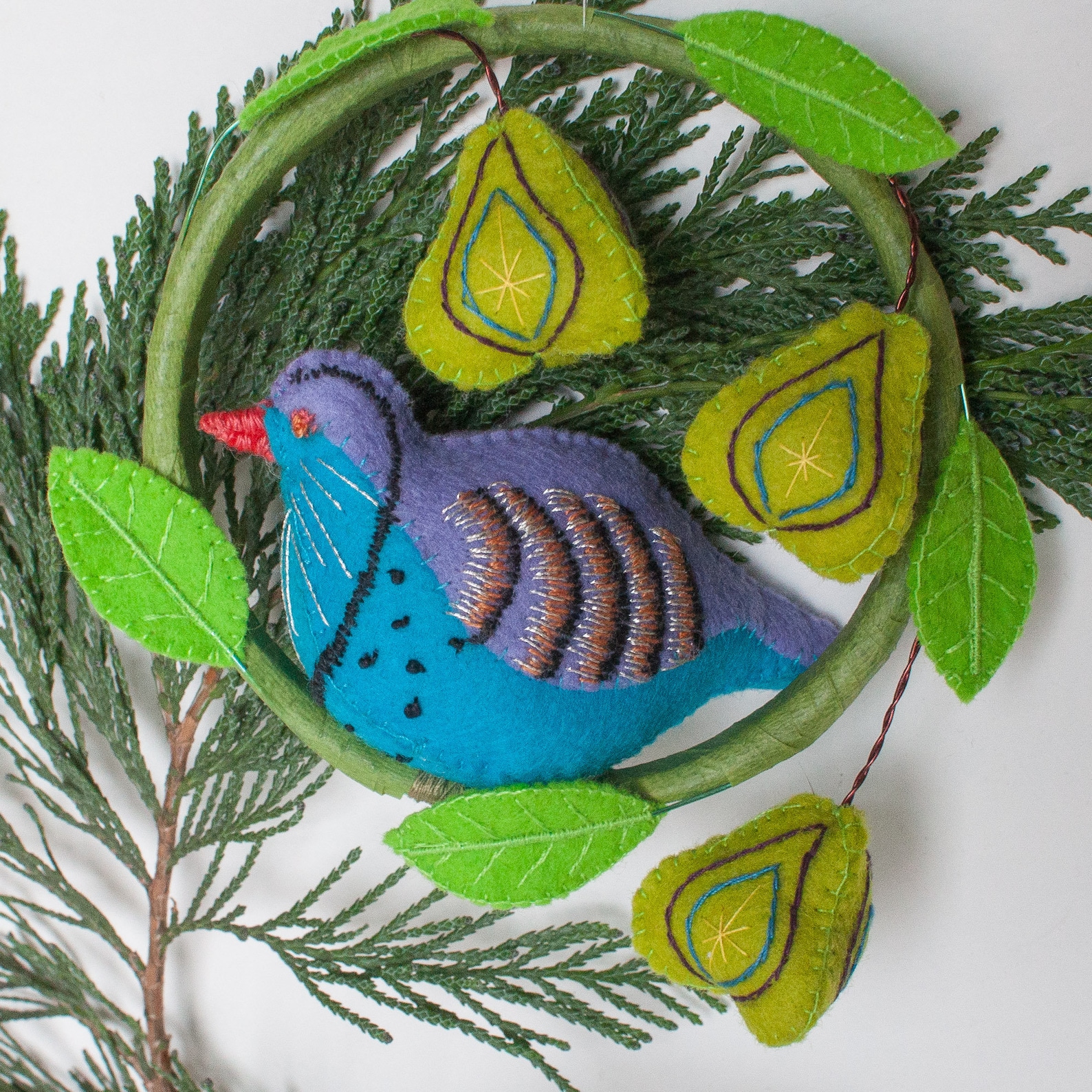 Partridge in A Pear Tree Christmas Tree Ornament/decoration - Etsy