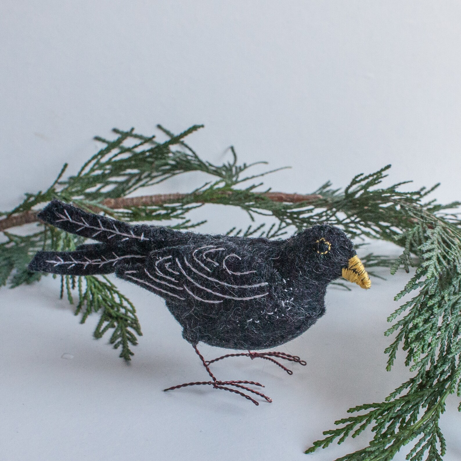 Four Colly/calling Birds the Blackbird Twelve Days of | Etsy