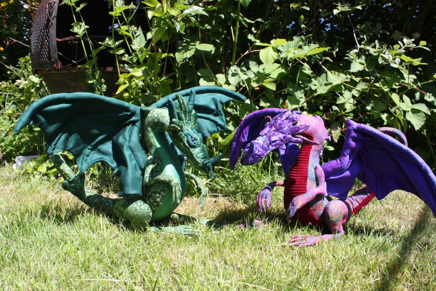 PDF Sewing Pattern for Poseable Dragon Art Doll, Textile Sculpture ...