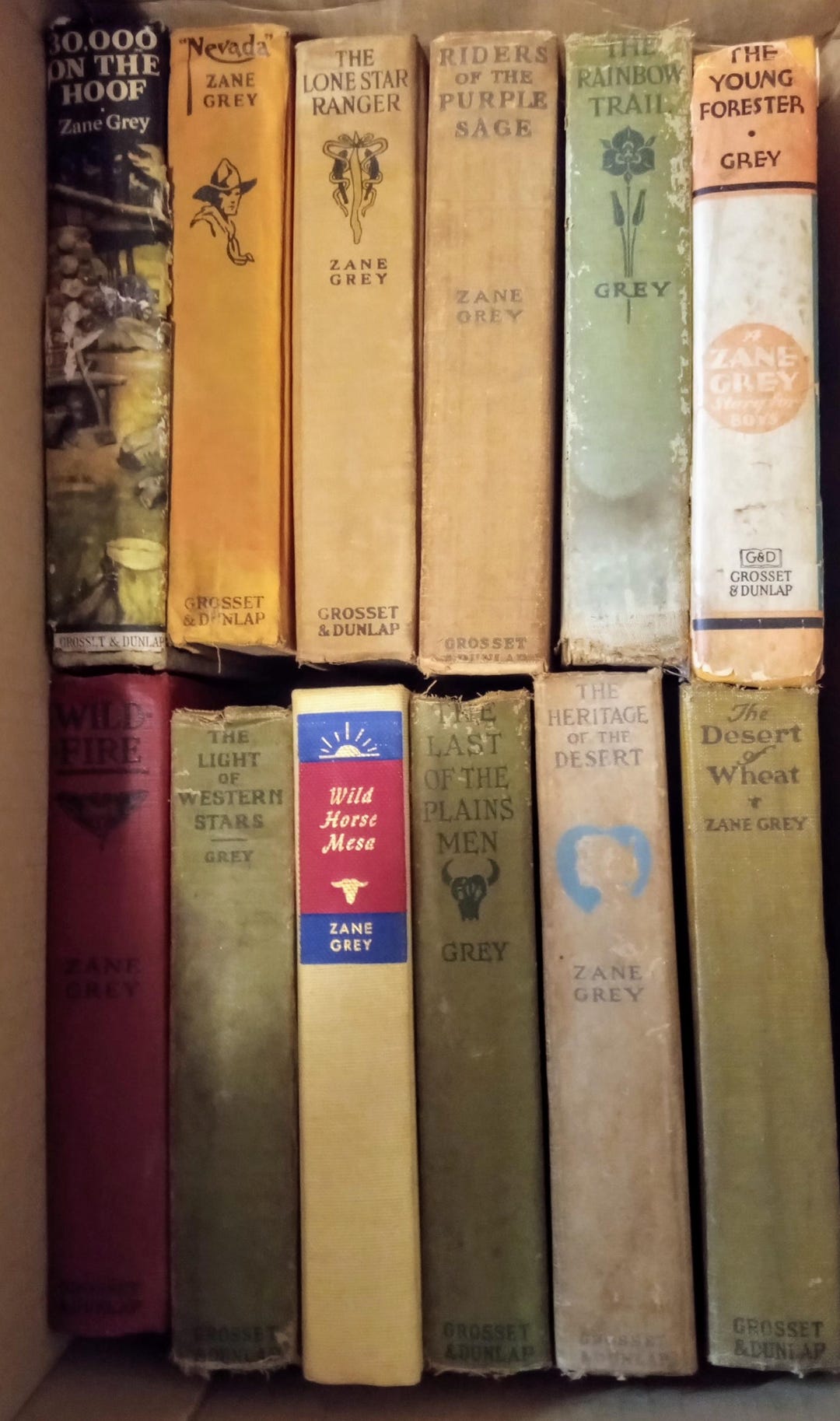 Zane Grey Collection, 12 Vintage Western Books - Etsy