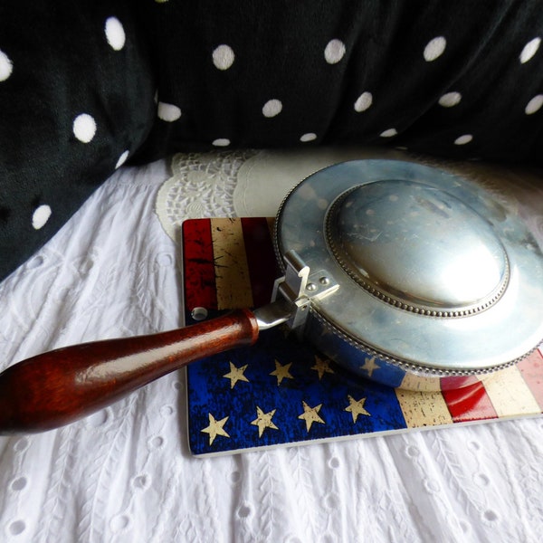 Hinged Pan Vintage Silver Silent Butler - Etsy