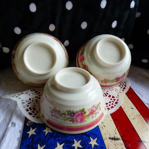 Vintage Shunta Melamine Ware 3 Piece Bowls No. 2023 Pink Rose | Etsy