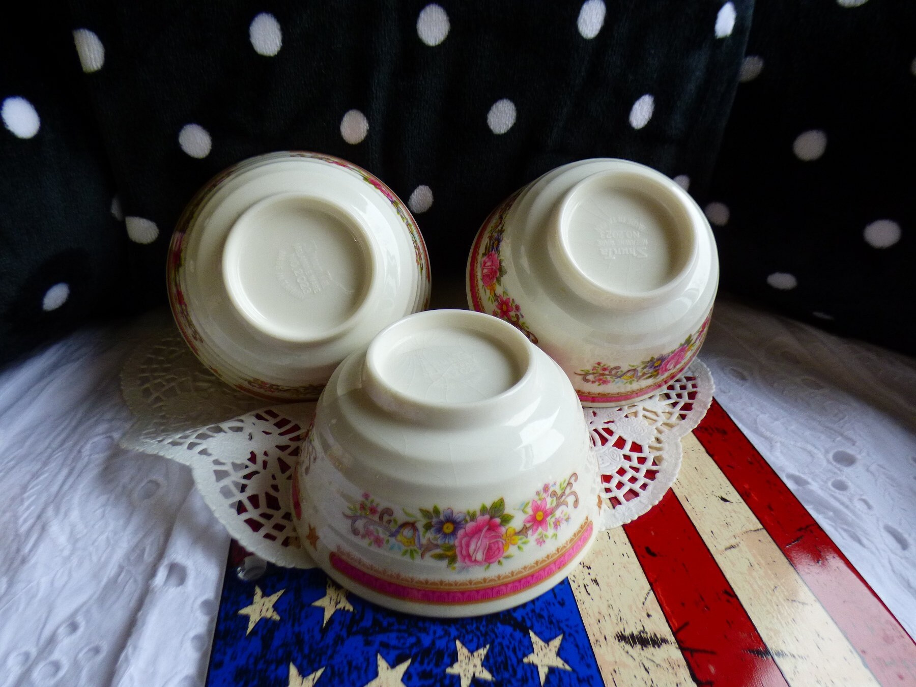 Vintage Shunta Melamine Ware 3 Piece Bowls No. 2023 Pink Rose - Etsy