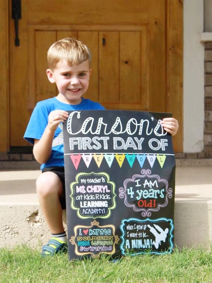 First Day Of School Chalkboard Poster Sign for First Day Of | Etsy