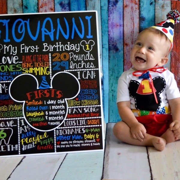 Mickey Chalkboard - Etsy