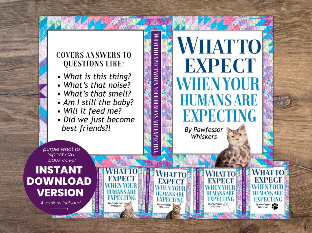 INSTANT DOWNLOAD Purple What to Expect When Your Humans Are Expecting ...
