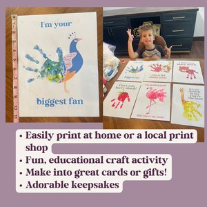 Handprint Card Craft / Cute Gift Keepsake Art Project / Hand ...