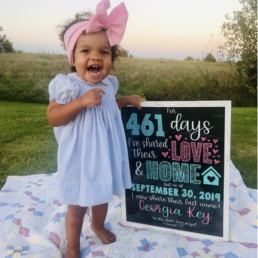 Printable Adoption Announcement Sign: Chalkboard Photoshoot Prop ...