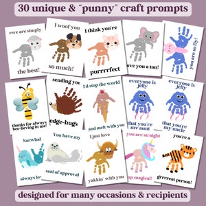 Handprint Card Craft / Cute Gift Keepsake Art Project / Hand ...