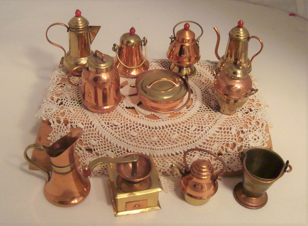 Miniature Copper Cookware and Serving Pieces - Etsy