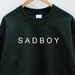 SAD BOY Graphic Print Unisex Sweatshirt - Etsy