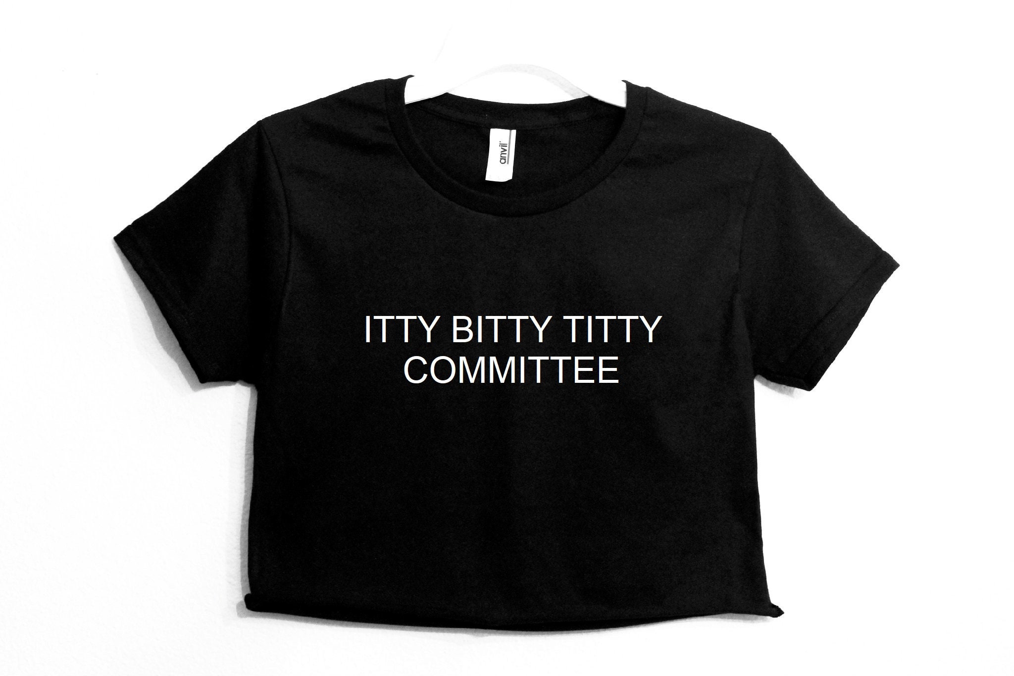 Itty Bitty Titty Committee Womens Crop Shirt Etsy Uk