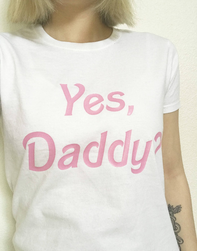 Yes Daddy Graphic Print Womens Crop Shirt S 3xl Etsy Denmark