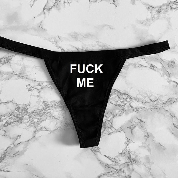 Fuck Me Thong Etsy