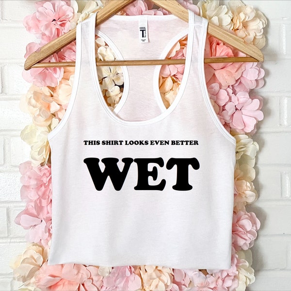 Wet Crop Top - Etsy
