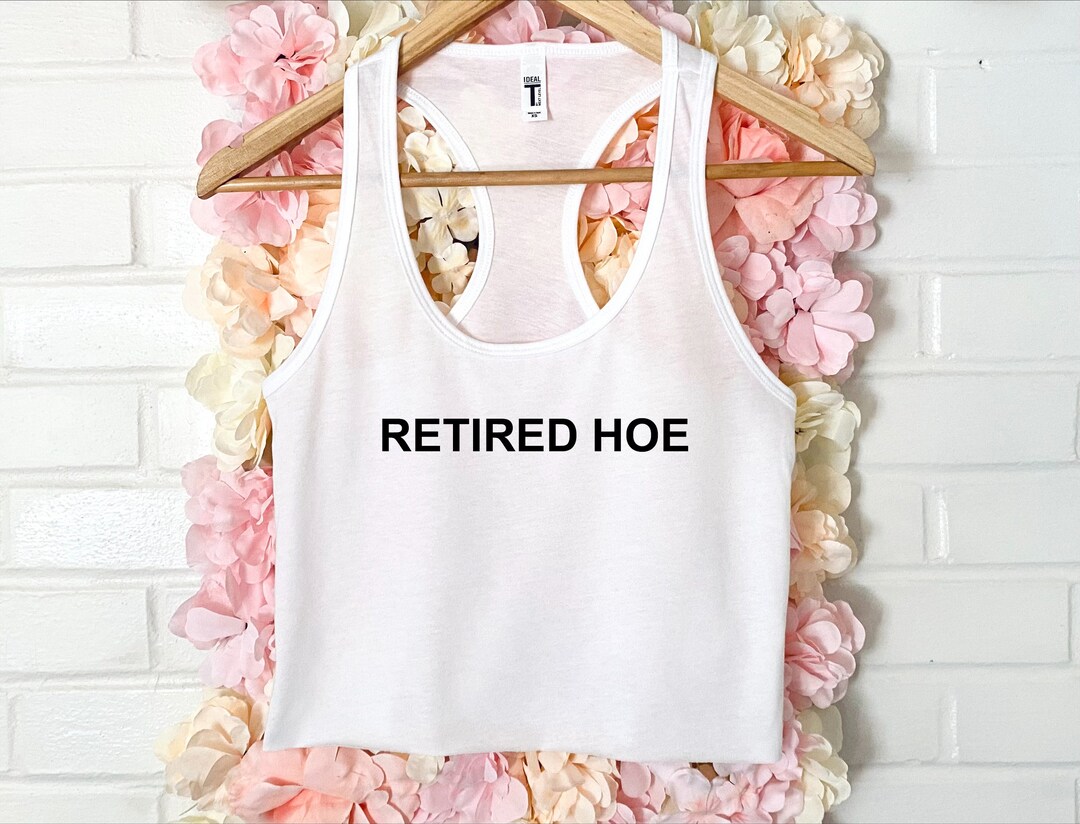 Retired Hoe Crop Tank Xs-2xl - Etsy