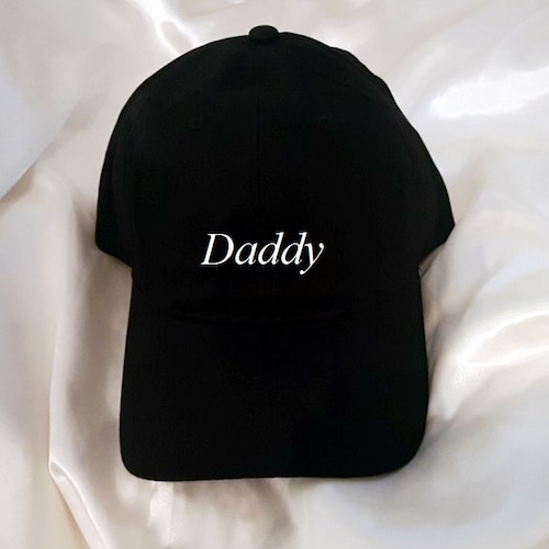 DADDY Dad Hat Embroidered Baseball Black Cap Low Profile Strap - Etsy