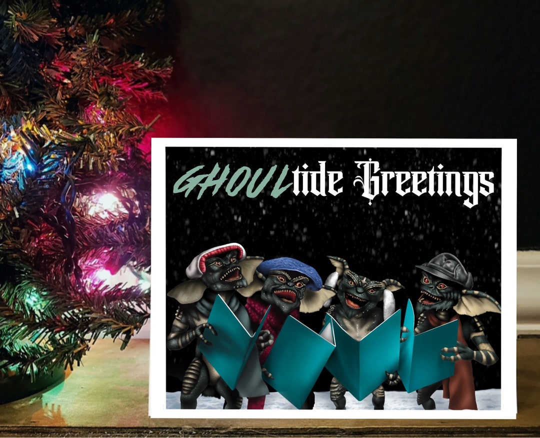 Gremlins Christmas Carols Card - Etsy
