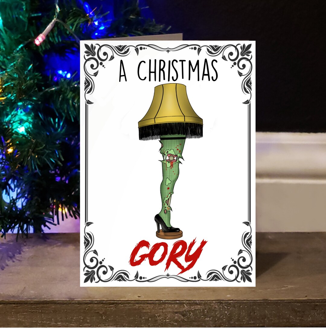 A Christmas Gory Funny Horror Card - Etsy