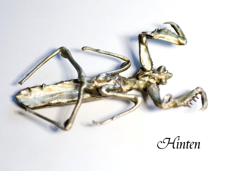 Pendant Mantis made of sterling silver praying | Etsy