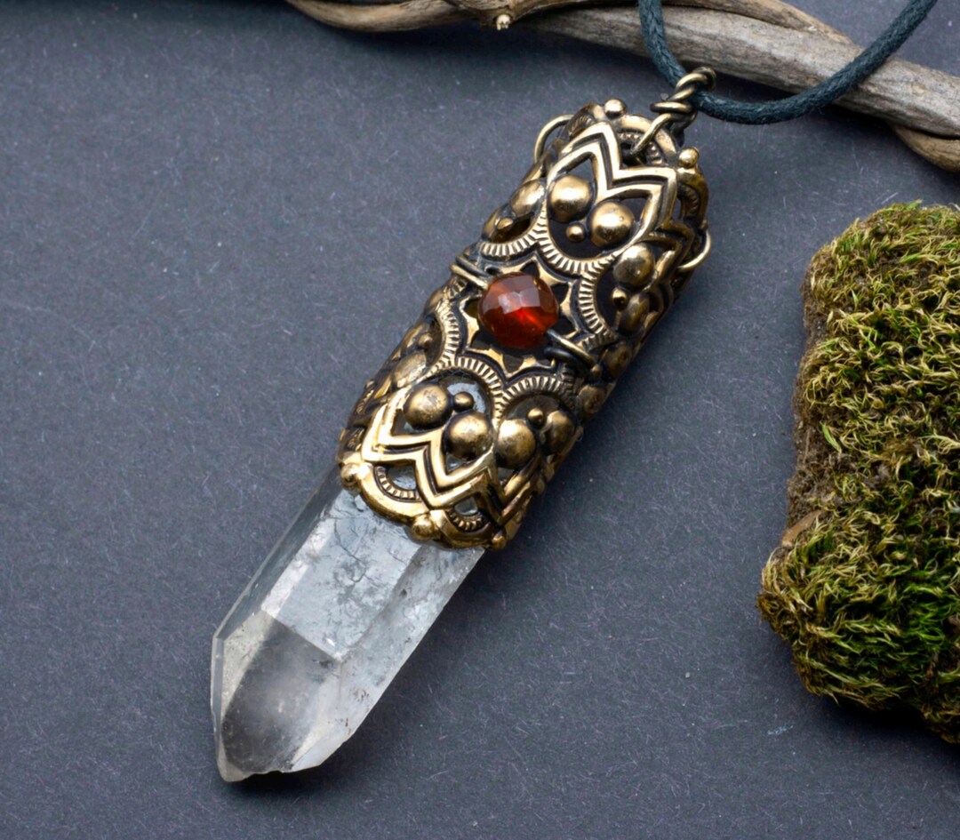 Rock Crystal Point, Baroque, Carnelian, Magical, Larp, Middle Ages ...