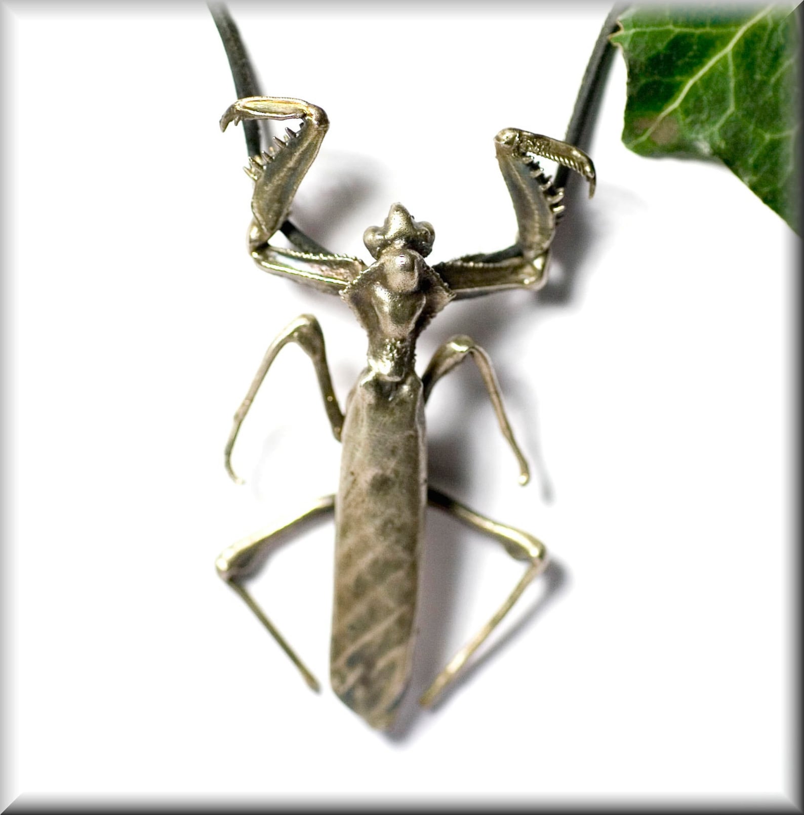 Pendant Mantis made of sterling silver praying | Etsy