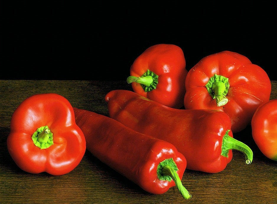 Red Marconi Sweet Pepper, Italian Heirloom, 10 Seeds, Roasting Pepper ...