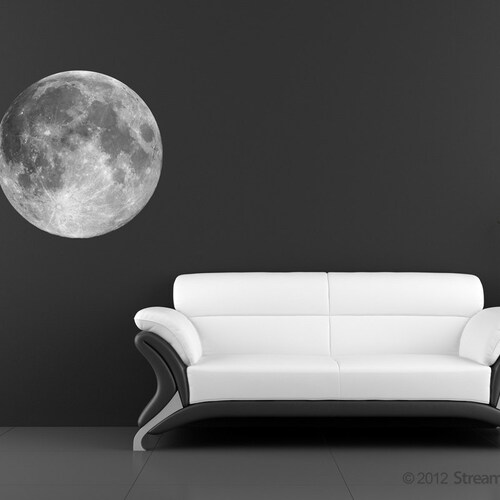 Extra Large Full Moon High Resolution Print Wall Decal - Etsy