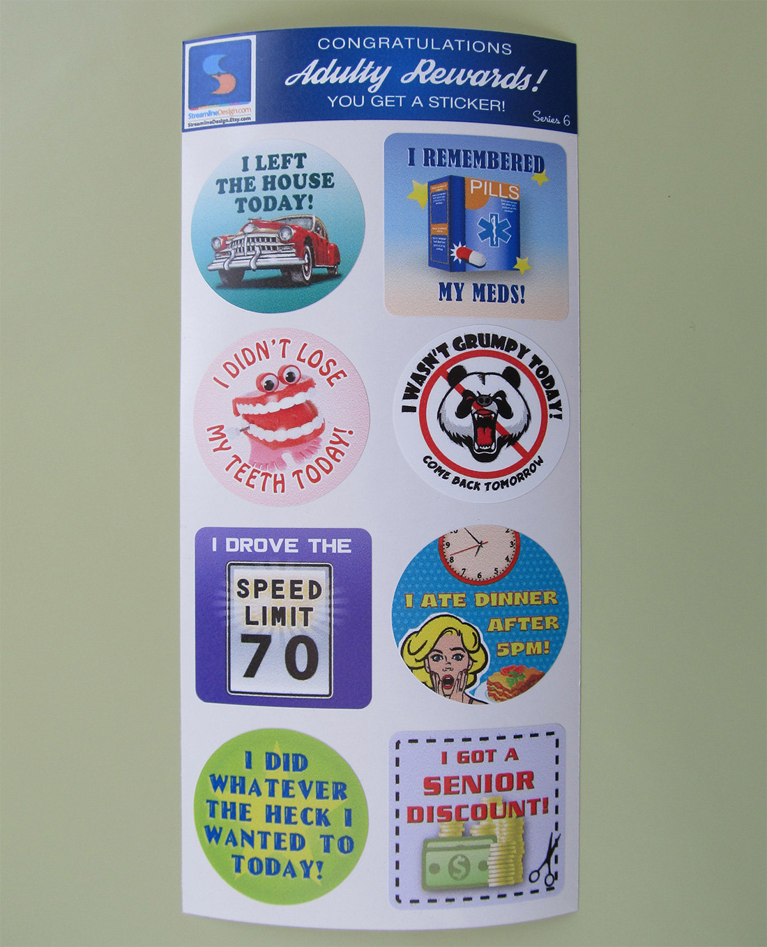 Retired Edition Adult Reward Stickers Adulting Reward - Etsy