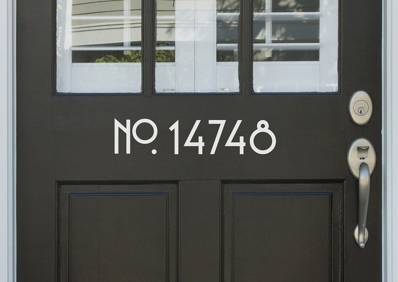 Vinyl Craftsman Style Door Numbers Door Number Decals House - Etsy