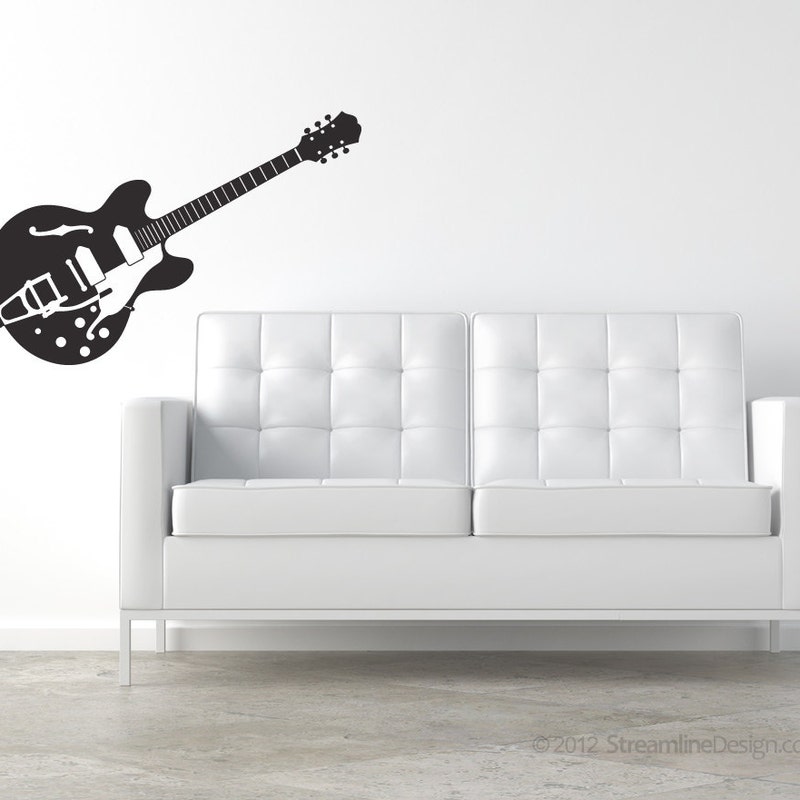 Guitar Wall Decal - Etsy