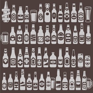 99 Bottles of Beer on the Wall Wall Decal | Beer Bottles Brewery Micro ...
