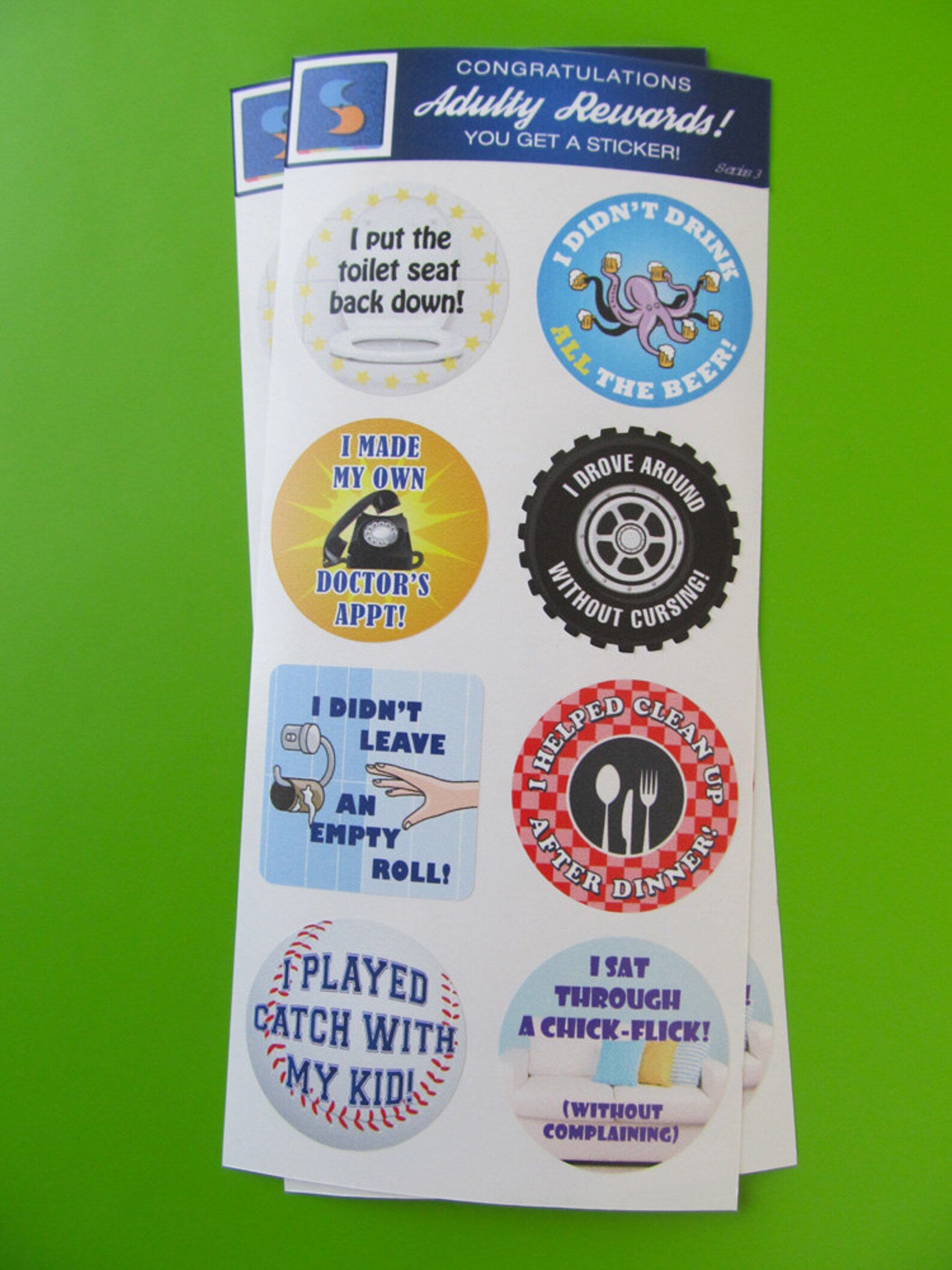 Adult Men's Reward Stickers Series 3 Adult Reward - Etsy