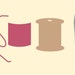 Sewing Needle and Spool of Thread Wall Decal Sewing Decal Sewing Room ...