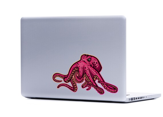 Tumbler Decal Bumper Sticker Angry Octopus Vinyl Sticker Car Decal ...