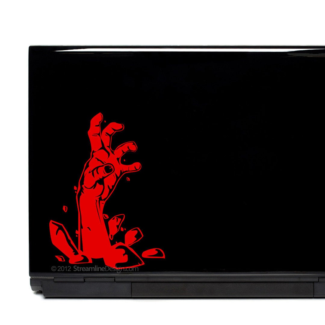 Zombie Hand Vinyl Decal: Laptop or Car Art - Etsy
