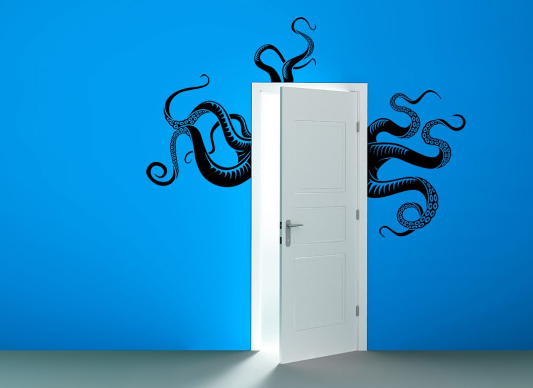Octopus Tentacles Removable Wall Decal: Nautical Door Decor - Etsy
