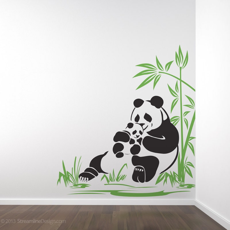 Panda Wall Decal - Etsy