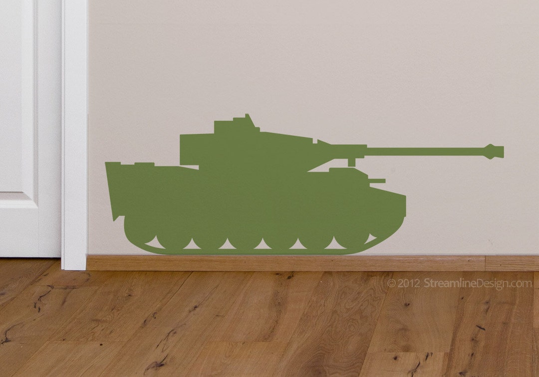 Army Tank Wall Decal: Military Kids Room Decor - Etsy