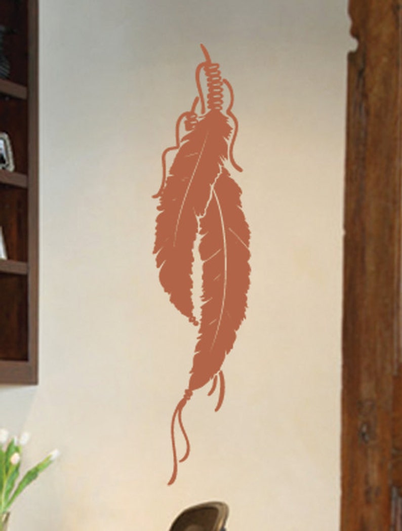 Native American Feather Wall Decal Feathers Feather Decal - Etsy