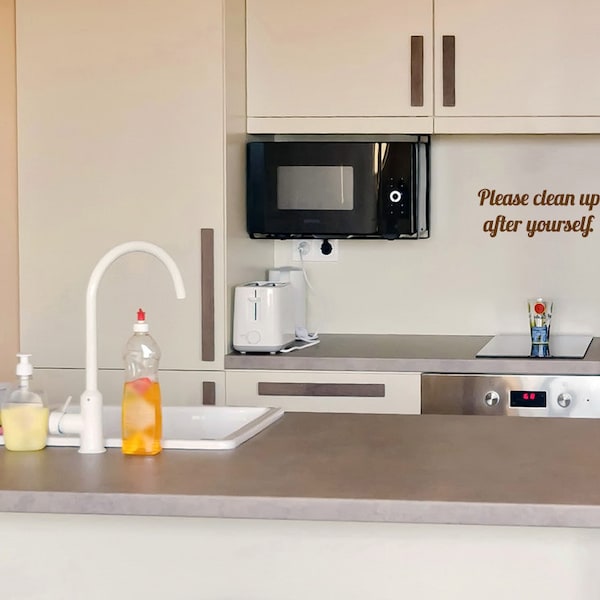 Please Clean up After Yourself Signs - Etsy