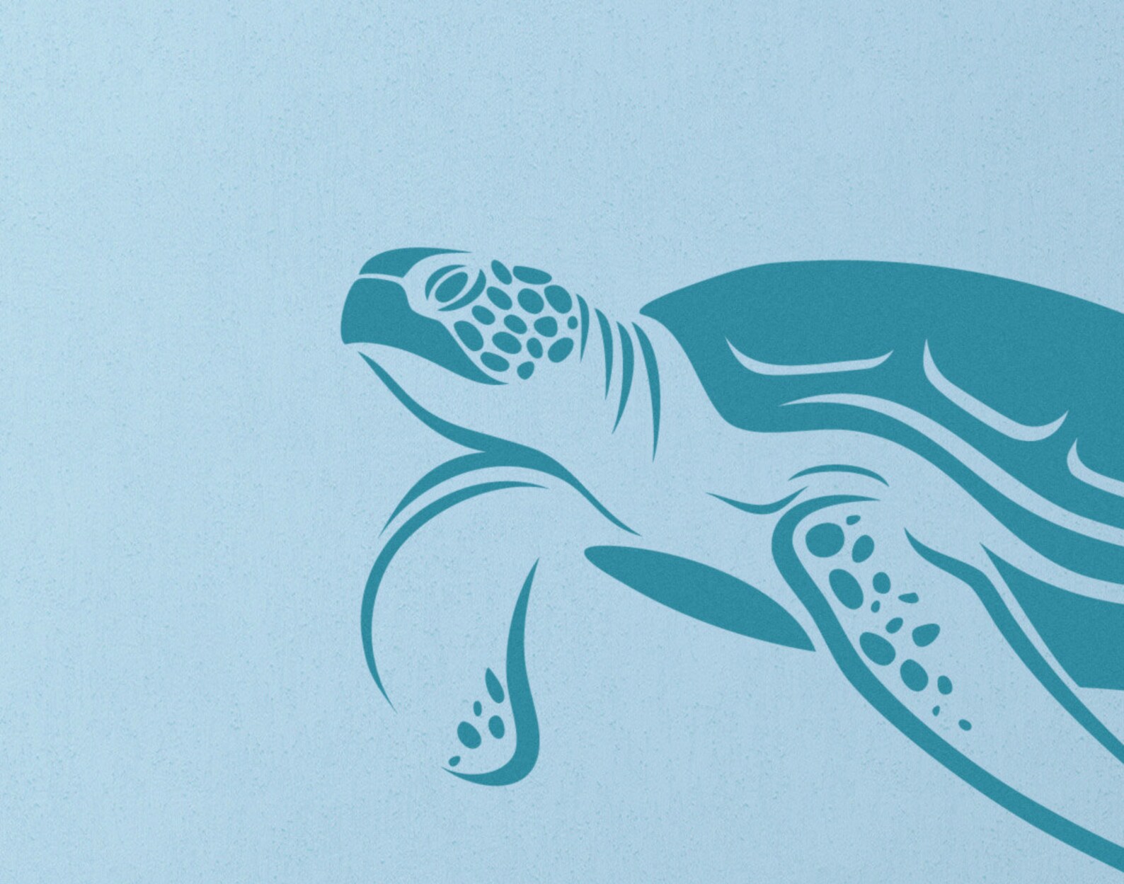 Large Swimming Sea Turtle Wall Decal Sea Turtle Wall Art Sea Turtle ...