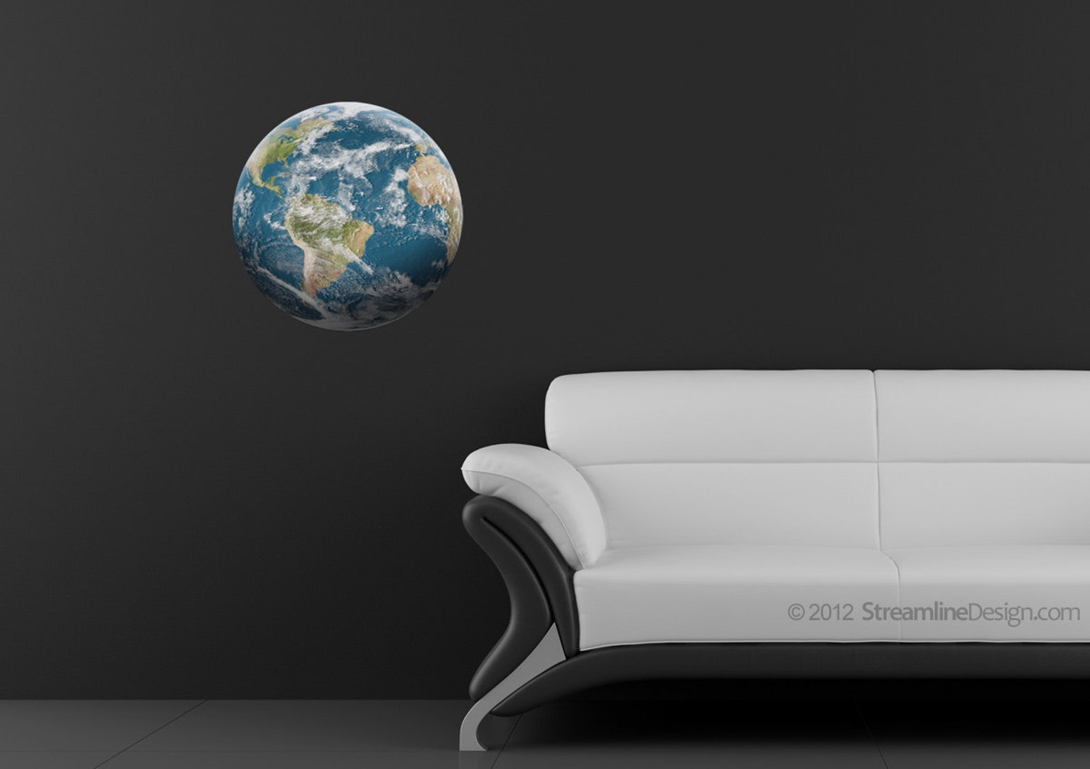 Earth Removable Printed Wall Decal astronomy planets nasa | Etsy