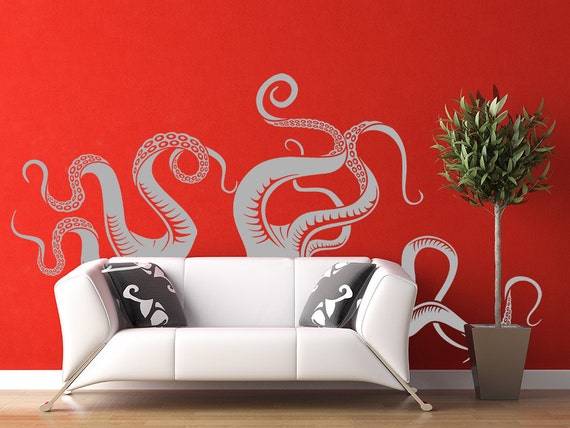 Octopus Tentacles Wall Decal High Resolution Photographs EWDesigns
