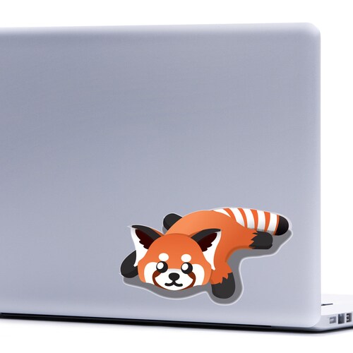 Cute Red Panda Laptop Decal Red Panda Sticker FREE SHIPPING | Etsy